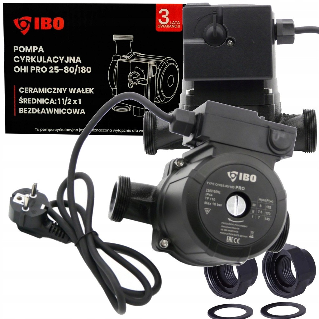 POMPA OBIEGOWA 25-80/180 POMPA CYRKULACYJNA DO CO CWU ŚRUBUNKI PRZEWÓD - 14857095765 - oficjalne ...