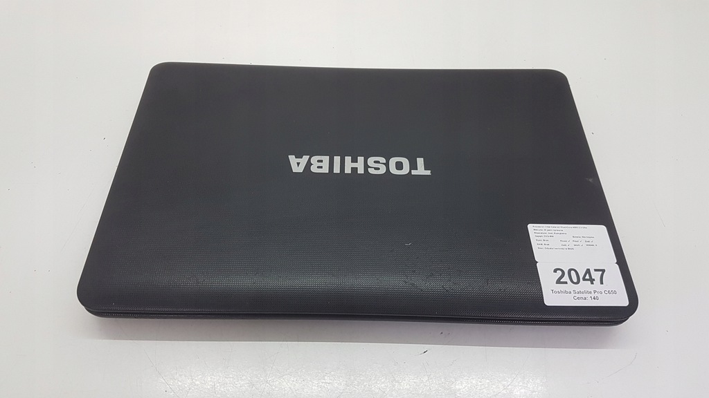 Laptop Toshiba Satelite Pro C650 (2047) - 15103907803 - oficjalne archiwum Allegro