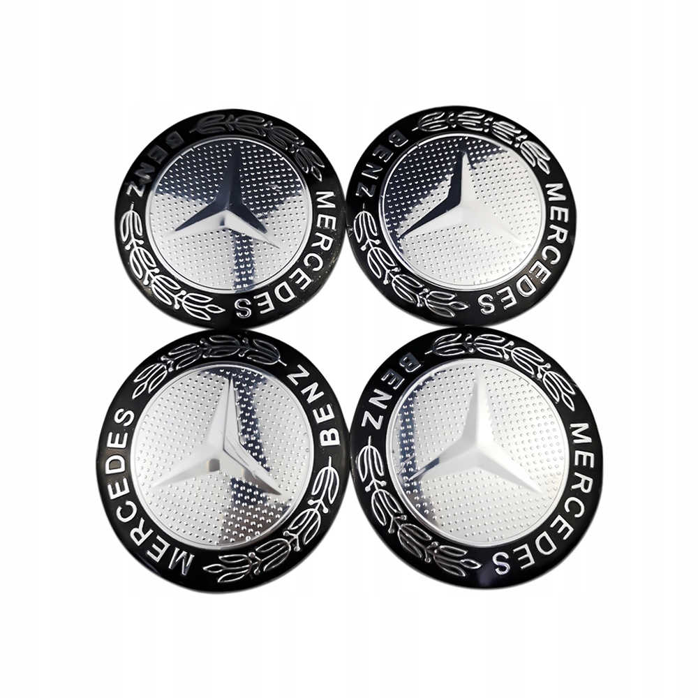 Naklejki kołpak koła samochodu Mercedes Benz 56mm - 11594005354 - oficjalne archiwum Allegro