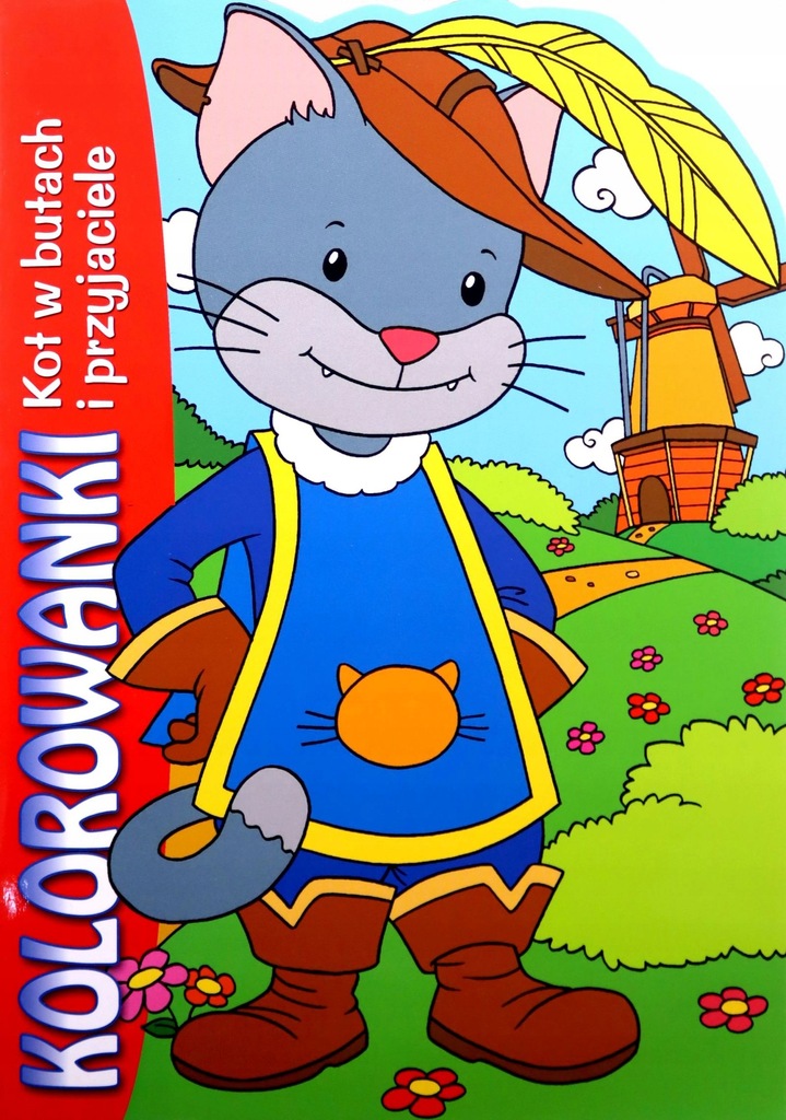 KOT W BUTACH I PRZYJACIELE. KOLOROWANKI - ANNA PUR - 12809330913 - oficjalne archiwum Allegro