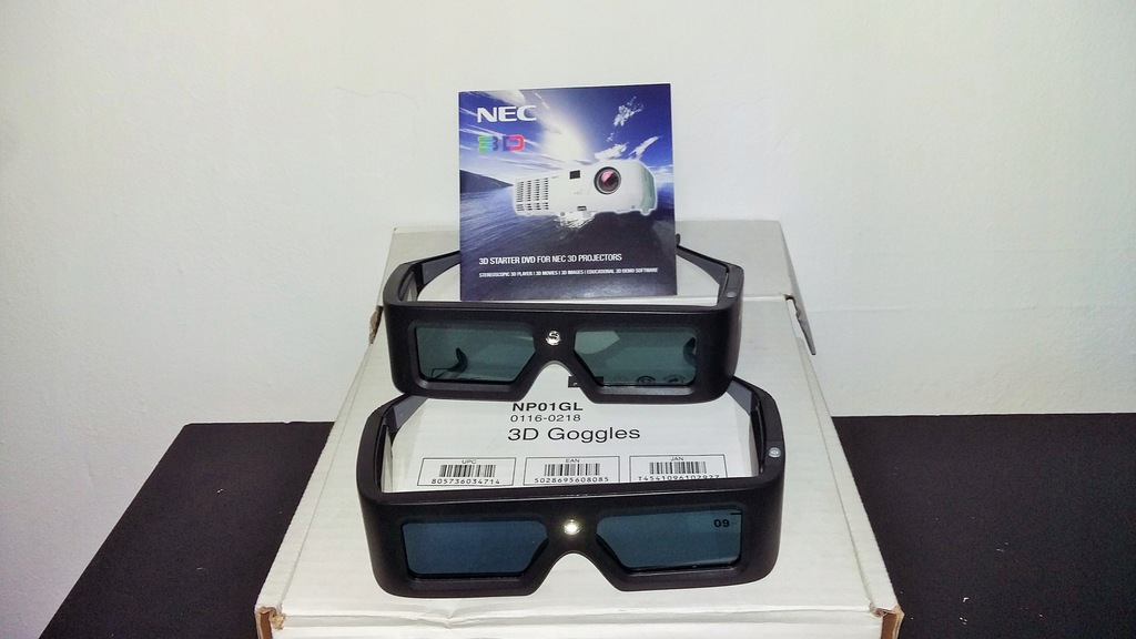 Okulary 3D NEC NP 01GL - zestaw 2 szt. (UNIKAT) - 11544753063 - oficjalne archiwum Allegro