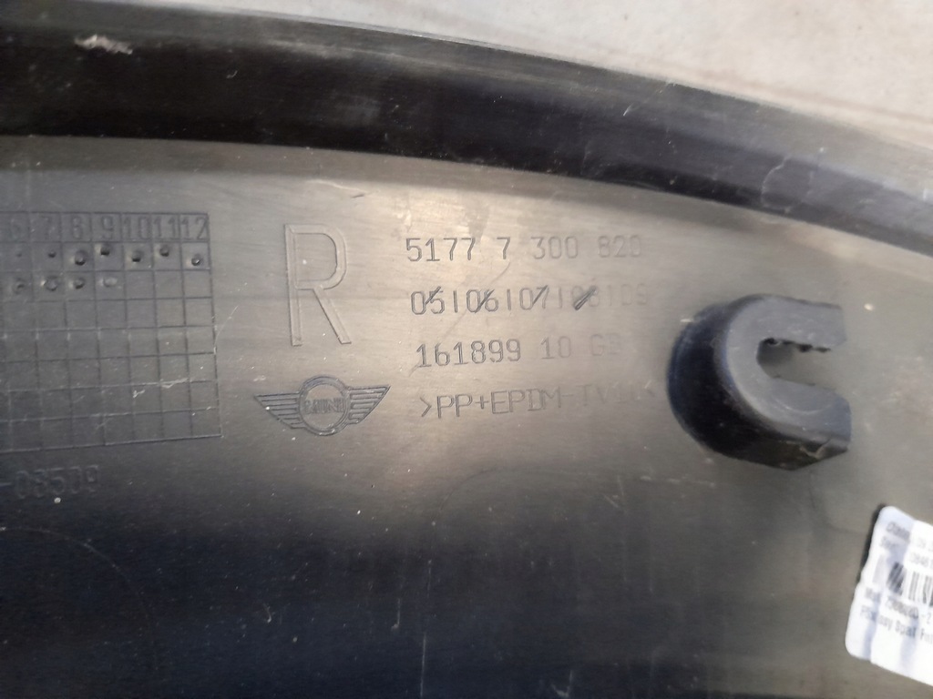 Mini Cooper F55 F56 listwa błotnika 51777300820 - 11578985576 ...