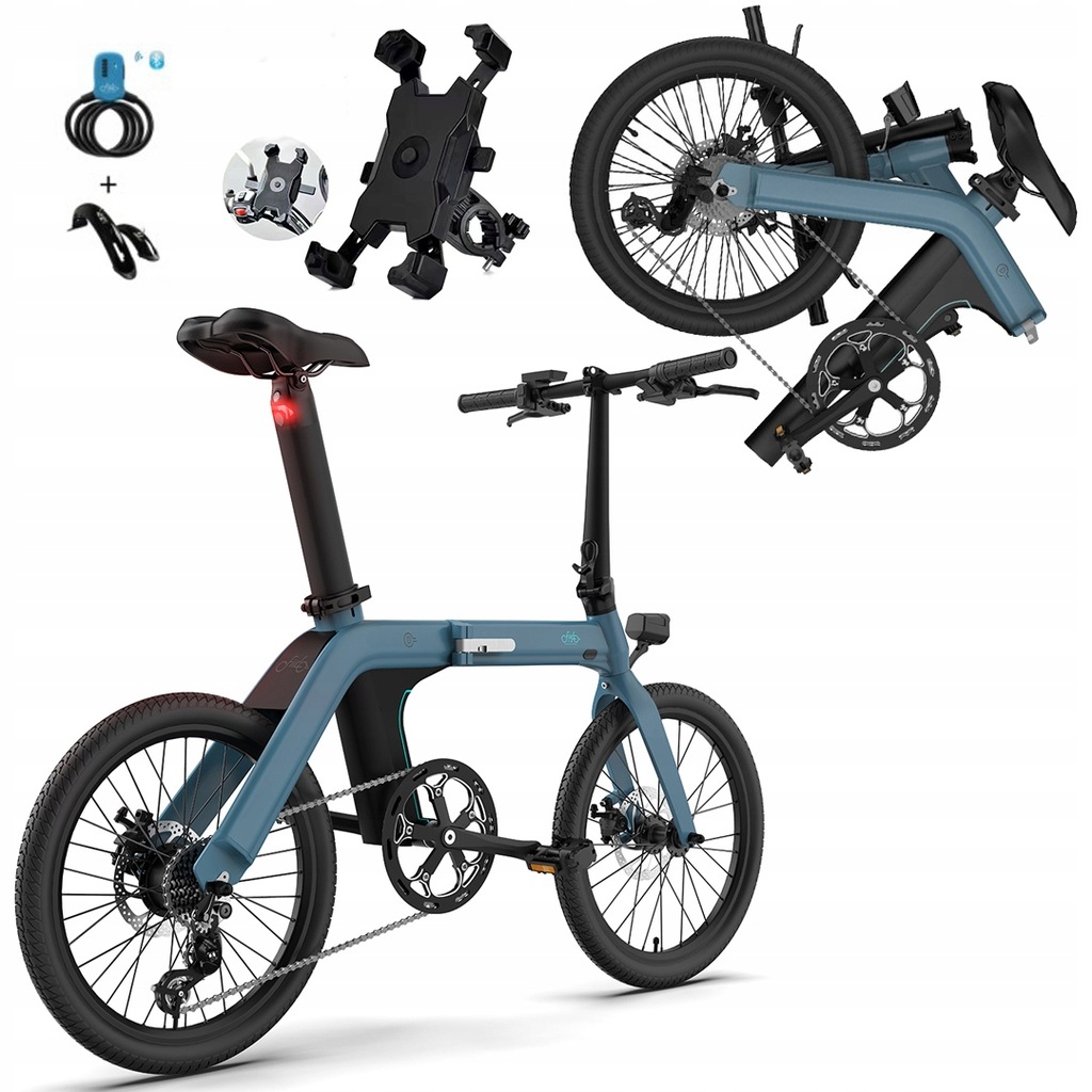 FIIDO D11 Elektryczny rower składany 11.6AH 250W - 12618945176 ...