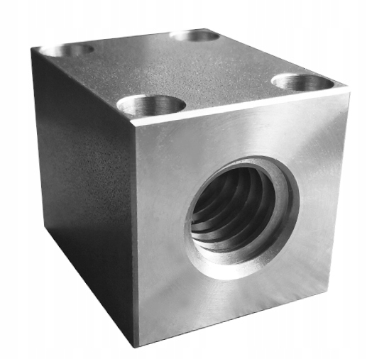 Tr 12x3 Nakrętka trapezowa kwadratowa stal - PRAWA - 12649381254 ...