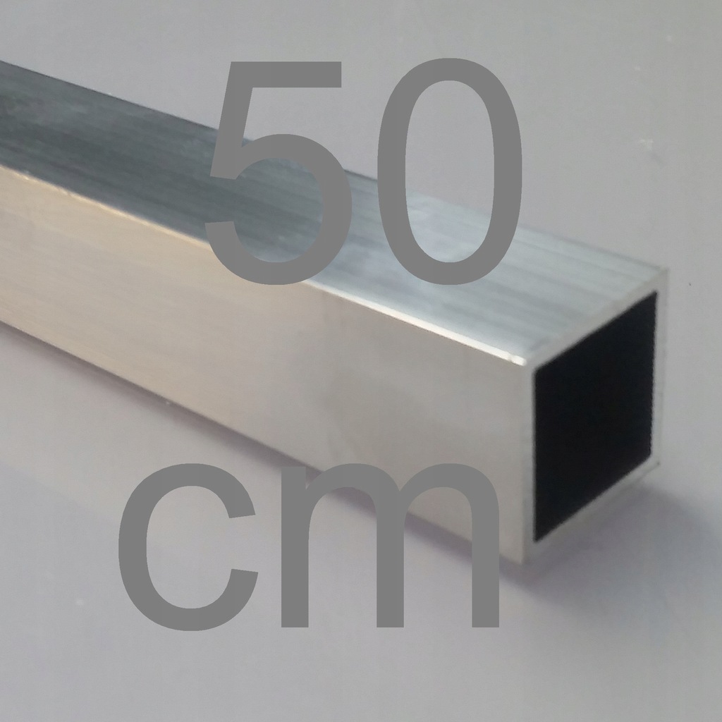 Profil aluminiowy 60x60x3 rura kwadratowa -50cm - 9255337741 ...