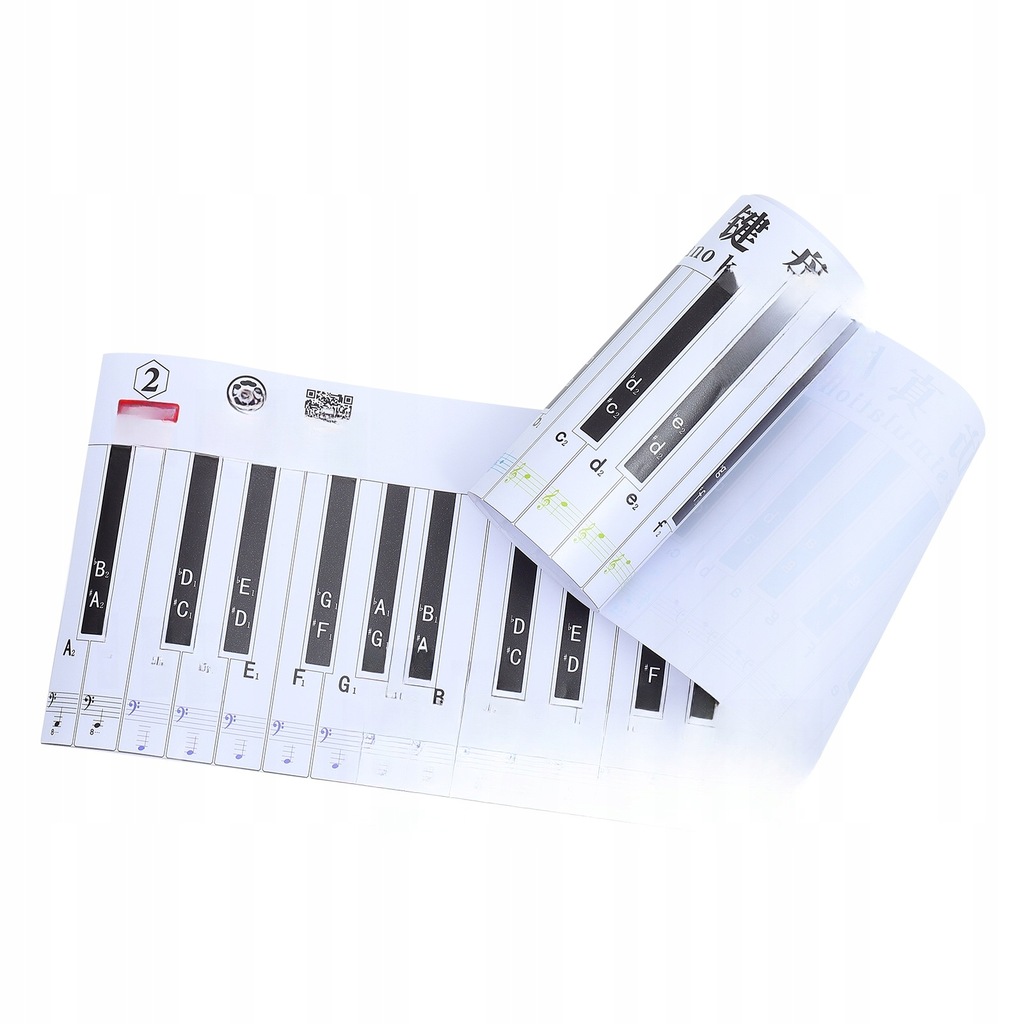 NUMERIC KEYPAD DIGITAL PIANOS KEYBOARD NOTE CHART PRACTICE WALL ...