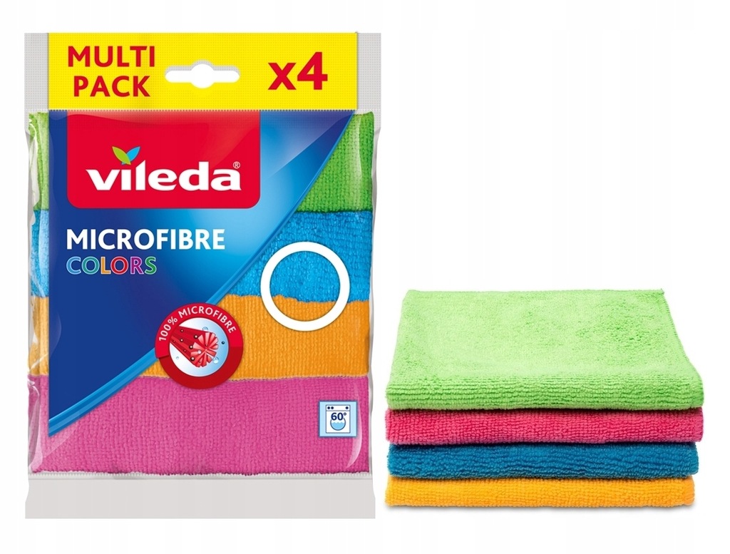 Vileda Mikrofibra Ściereczka Zestaw 4szt 30x30 cm - 12967152693 ... Vileda Mikrofibra Ściereczka Zestaw 4szt 30x30 cm - 12967152693 ...