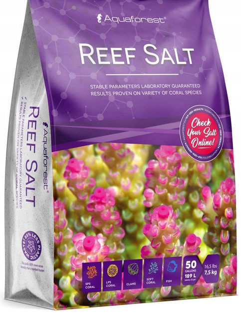Aquaforest Reef Salt 7,5kg - 11248279892 - oficjalne archiwum Allegro
