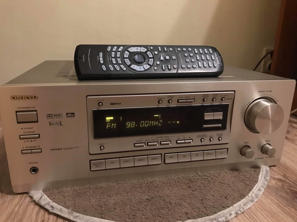 Amplituner ONKYO TX-DS575+pilot, potężny sprzęt - 7859234105 - oficjalne archiwum Allegro