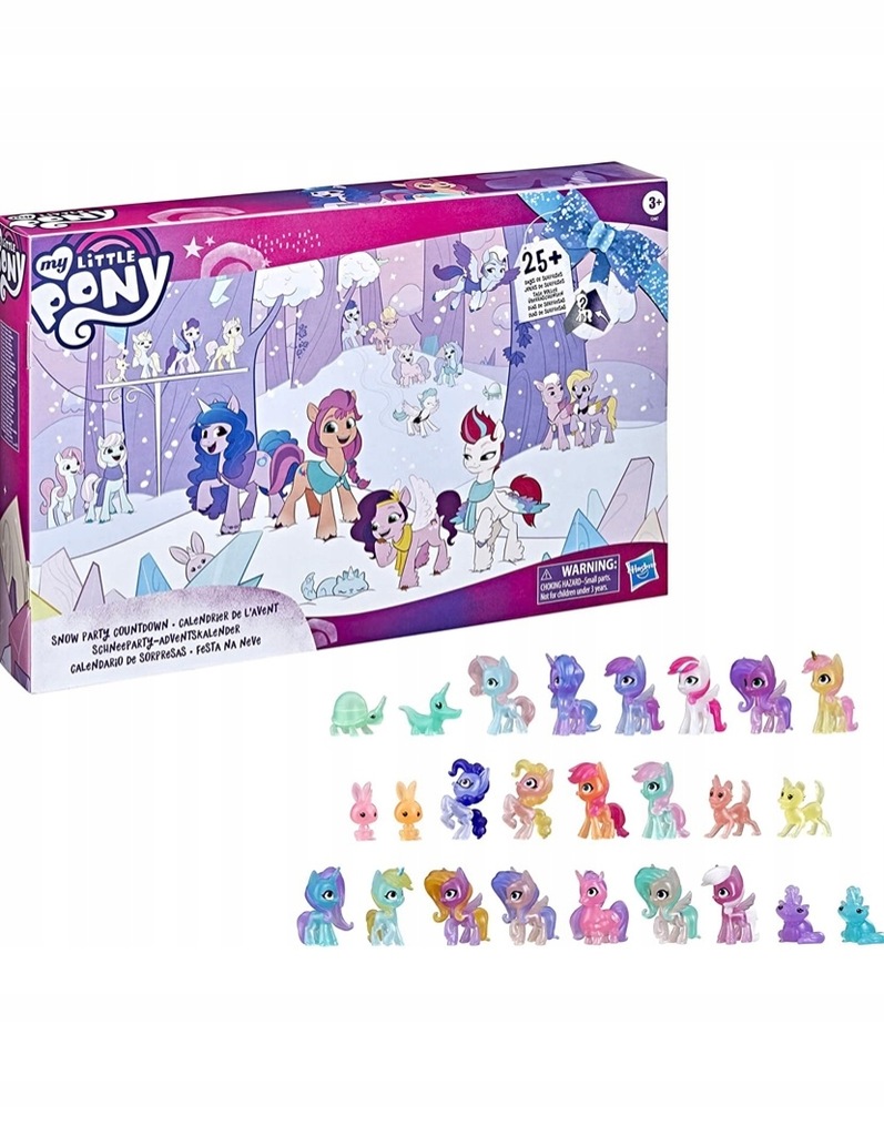 My Little Pony KALENDARZ ADWENTOWY mega zestaw 25 kucyków naklejki ...
