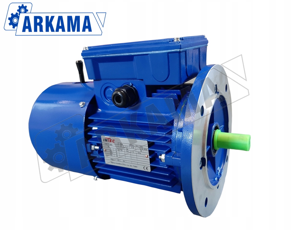 SILNIK ELEKTR. Z HAMULCEM 0,55kW 1400obr 80-B14/B5 - 9145286785 - oficjalne archiwum Allegro