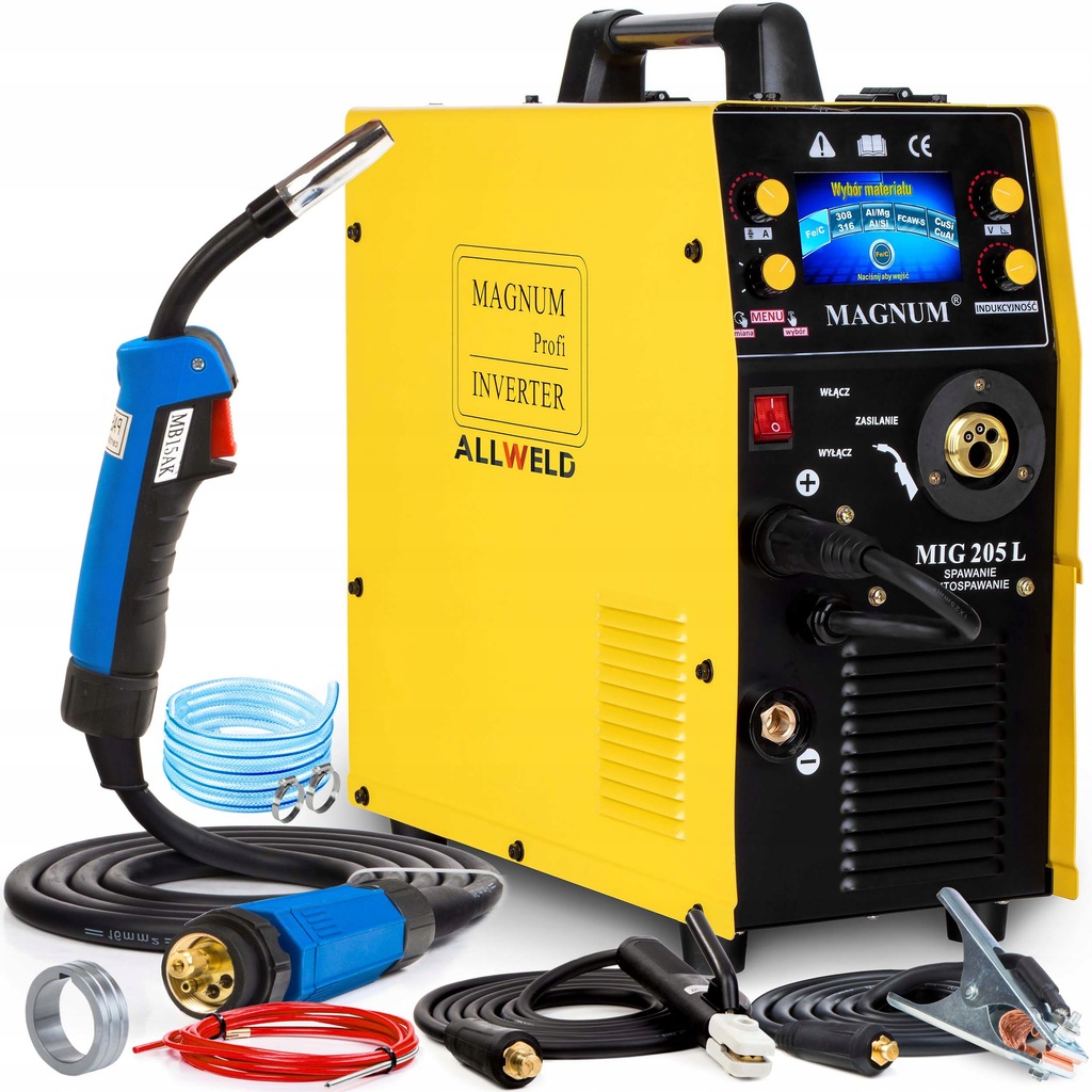 Spawarka Migomat MAGNUM MIG 205L MMA TIG 200A 230V - 12731817109 - oficjalne archiwum Allegro