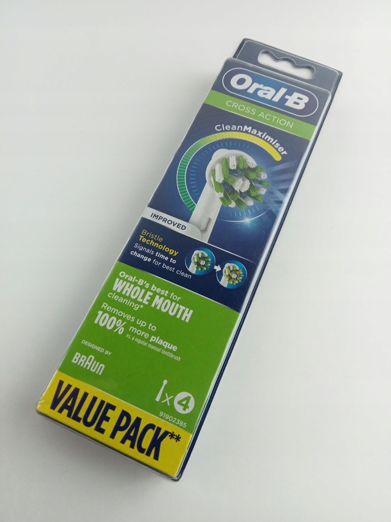 Końcówki Oral-B Cross Action 4 szt - ORYGINALNE - 13521178568 - oficjalne archiwum Allegro