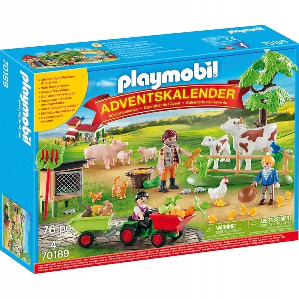 KLOCKI PLAYMOBIL 70189 KALENDARZ ADWENTOWY FARMA - 12868139970 ...