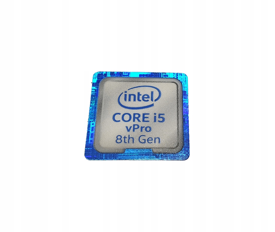 Naklejka INTEL CORE i5 vPRO 8th GEN 18x18mm [38] - 10574988520 ...