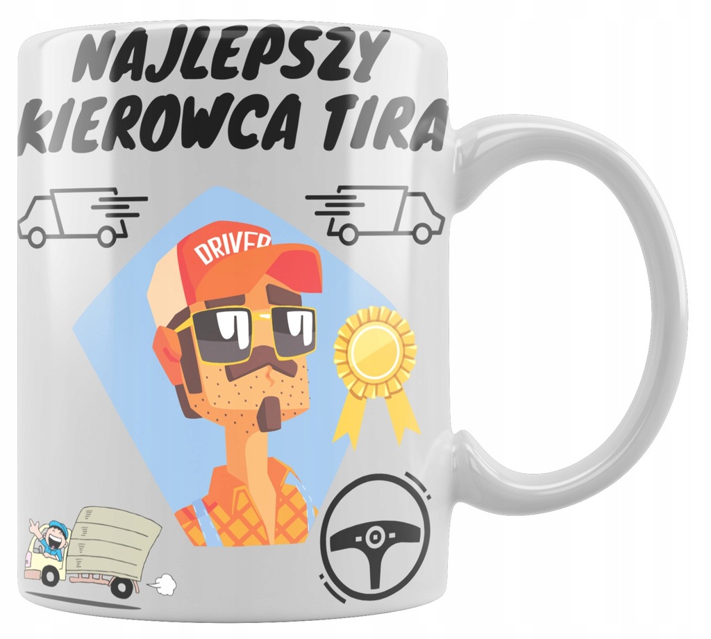 KUBEK NA PREZENT DLA KIEROWCY TIRA - 15154236259 - oficjalne archiwum Allegro