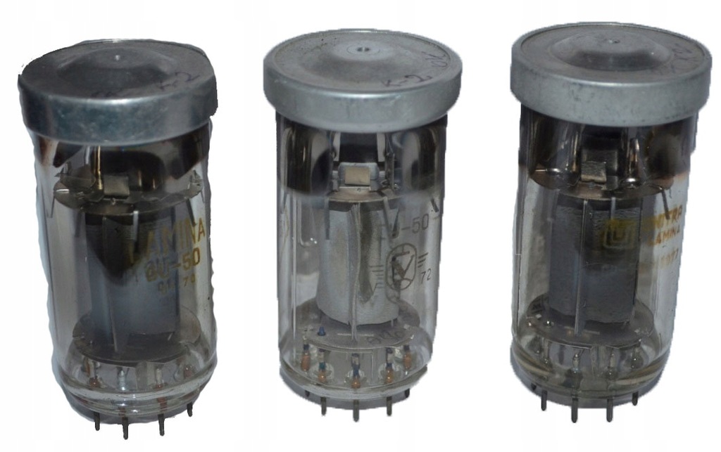 3 szt Lampa elektronowa GU-50 - UNITRA LAMINA ZSRR - 8882173827 ...