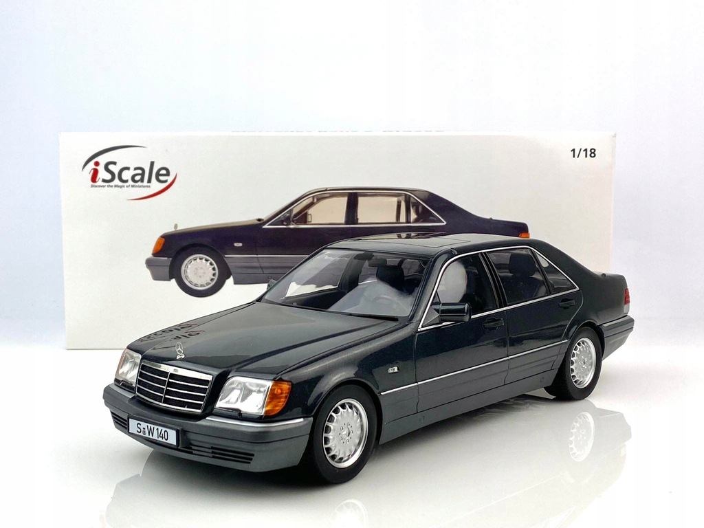 Mercedes-Benz S500 (W140) year 1994-98 iScale 1:18 - 13241130270 - oficjalne archiwum Allegro