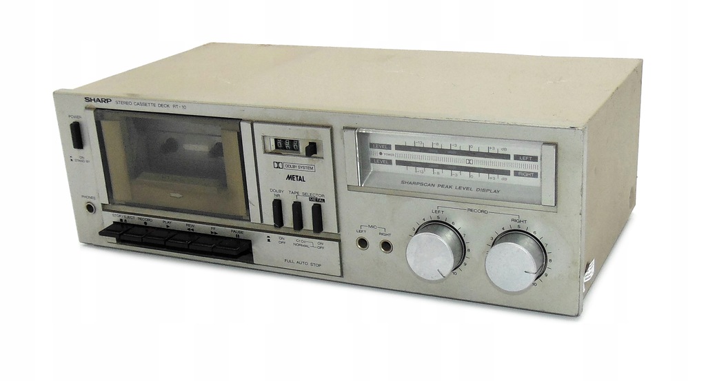 MAGNETOFON SHARP STEREO CASSETTE DECK RT-10 - 11450495281 - oficjalne ...