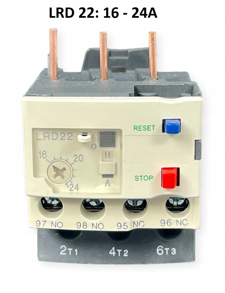 LRD22 przekaźnik termiczny termik 16-24A 11kW - 13113470546 - oficjalne ...