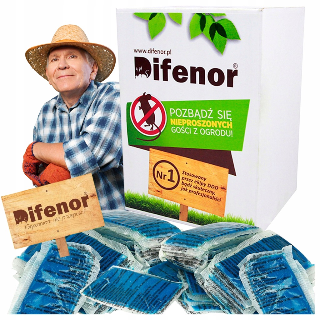 DIFENOR trutka ŚRODEK BIOBÓJCZY KRETY NORNICE PRZECIW KRETOM 450g ...
