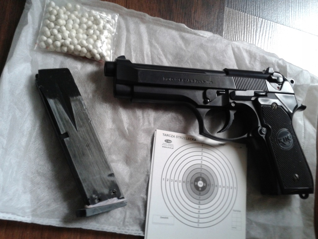 Beretta mod 92F Parabellum Keiheisha Green Gas 6mm - 12573177602 - oficjalne archiwum Allegro