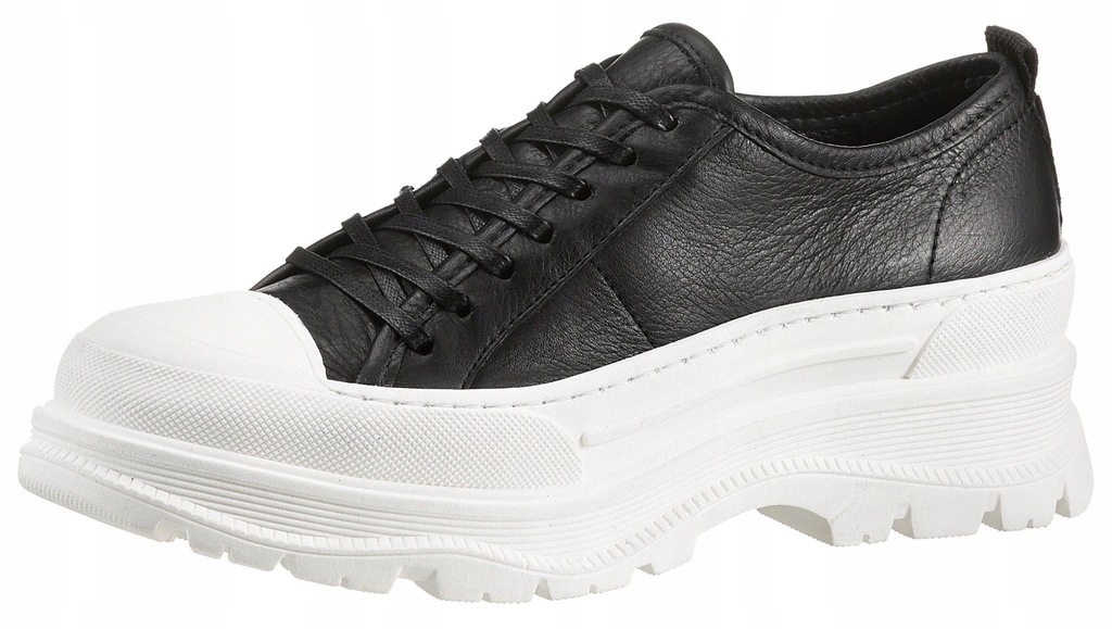 MJUS DAMSKIE SKÓRZANE SZNUROWANE BUTY PLATFORMA 36 - 13411074155 ...