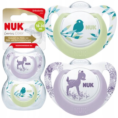 NUK SMOCZEK SILIKONOWY GENIUS COLOR 18-36M + ETUI - 13125934001 - oficjalne archiwum Allegro