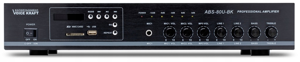 Wzmacniacz Strefowy Voice Kraft ABS-80U 80 W - 10166523920 - oficjalne archiwum Allegro