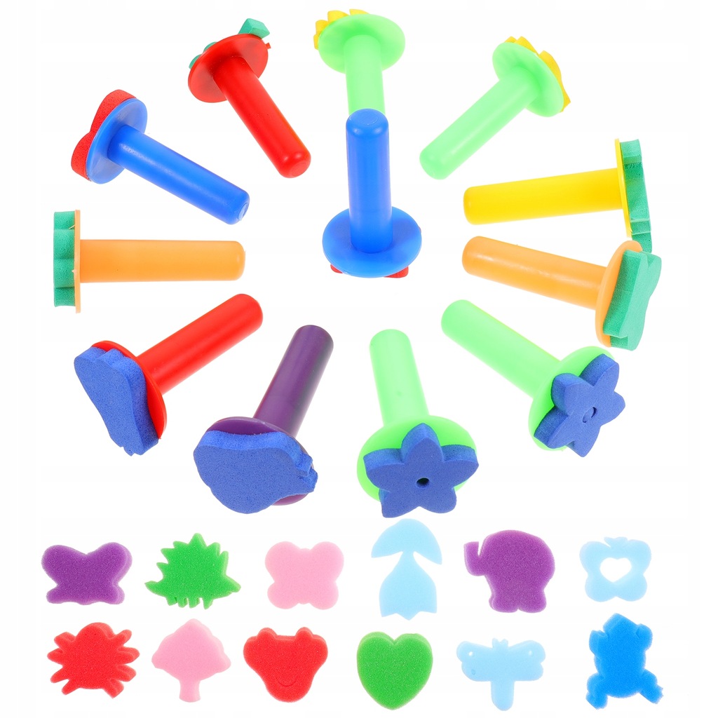 PAINTING STAMP SPONGE TODDLER TOOLS KIDS STAMPER - 13536776274 ...