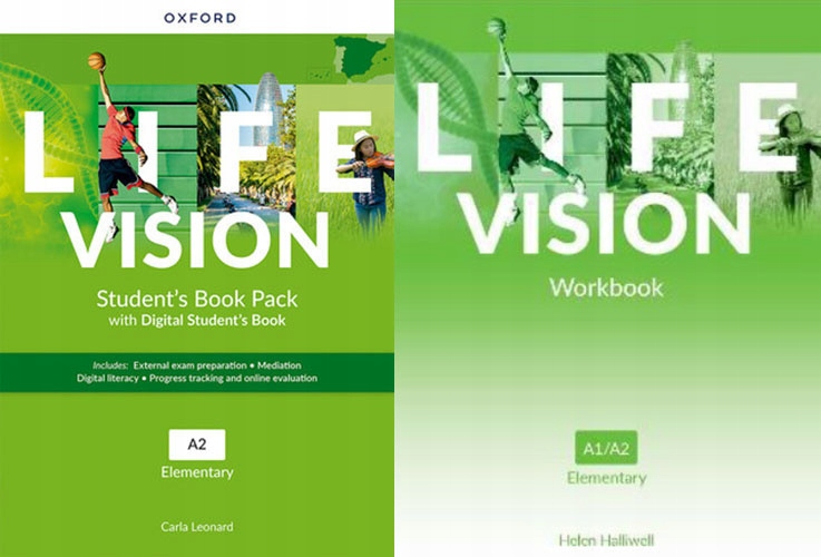 LIFE VISION ELEMENTARY A1/A2 KOMPLET + KOD OXFORD - 12344394996 ...