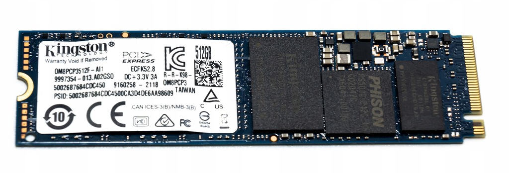 Dysk SSD Kingston OM8PCP3512F 512GB M.2 NVMe - 13076359121 - oficjalne ...