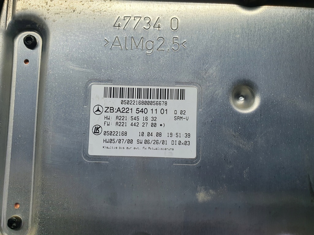 Moduł SAM skrzynka bezpieczników Merc S-klasa W221 - 12544344494 - oficjalne archiwum Allegro