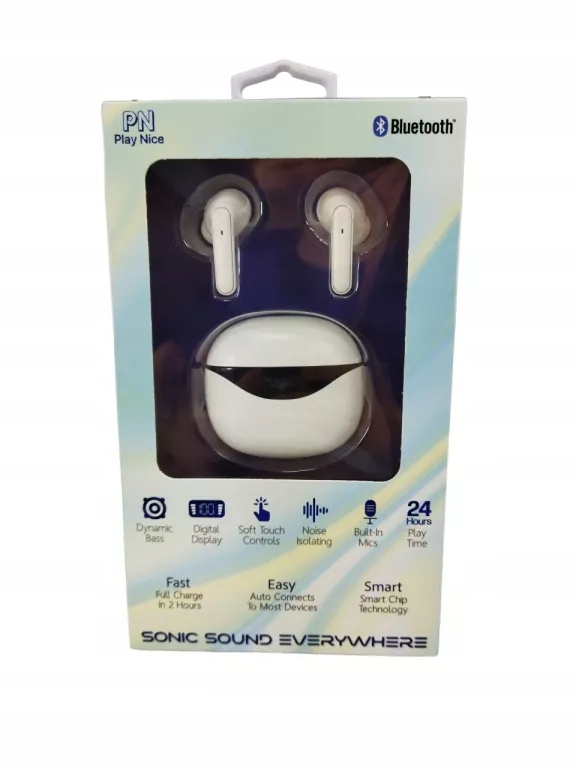 SŁUCHAWKI SONIC PODS BIAŁE DOKANAŁOWE - 14017859563 - oficjalne archiwum Allegro