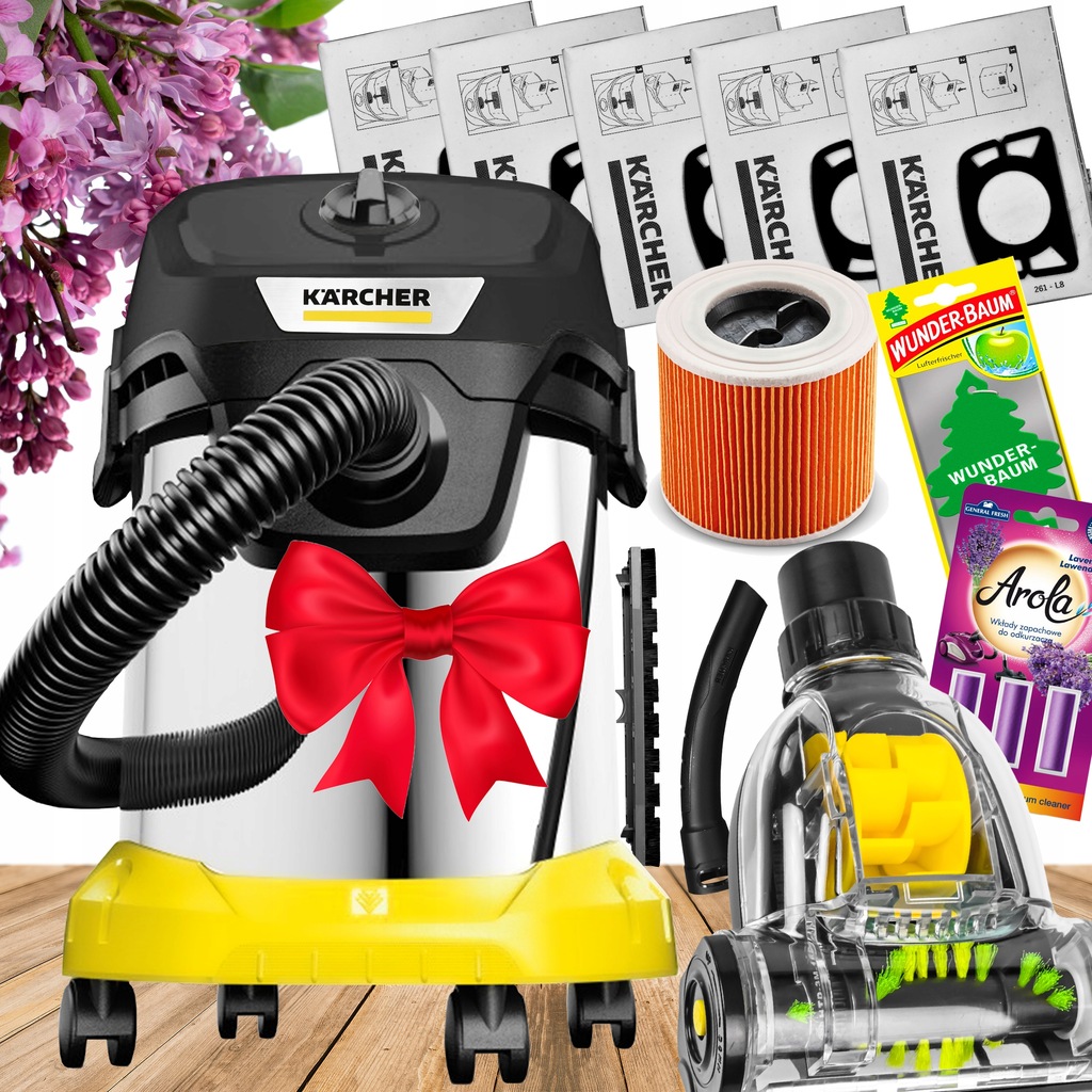 NAJMOCNIEJSZY ODKURZACZ KARCHER K WD3 TURBO GIGA - 12961690107 - oficjalne archiwum Allegro