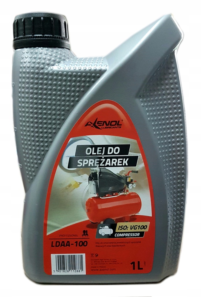 OLEJ DO SPRĘŻAREK KOMPRESORA LDAA-100 AXENOL 1L - 7932898586 - oficjalne archiwum Allegro
