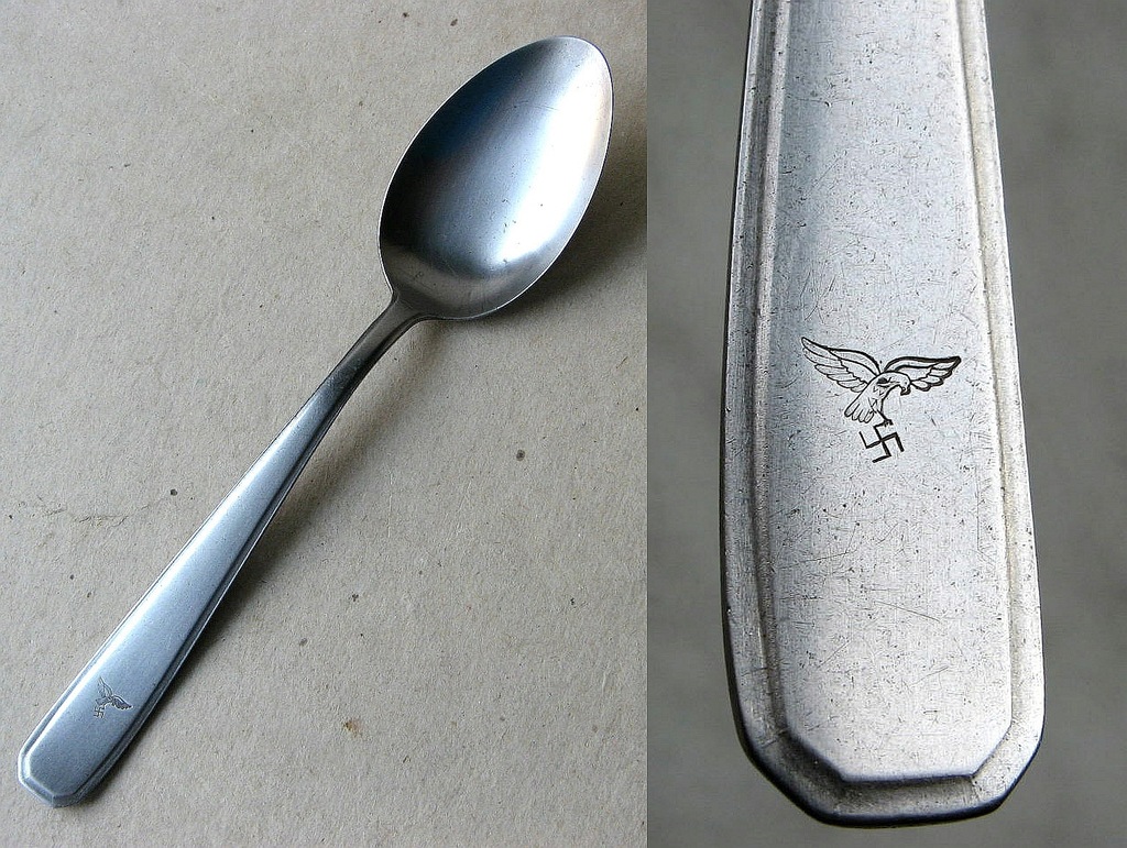 III Rzesza ŁYŻKA LUFTWAFFE : Fl.U.V. 1941 Gapa LOTNICZA ze SWASTYKA ...