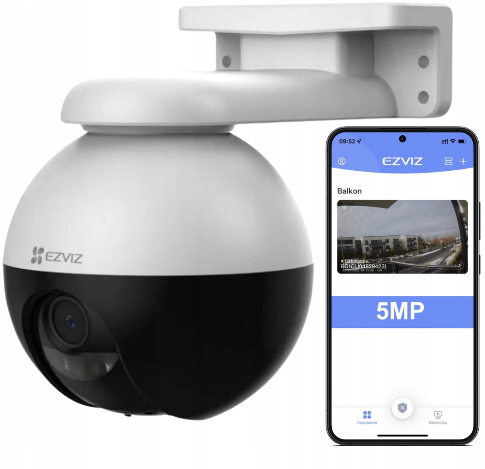 KAMERA WIFI OBROTOWA 5Mpx C8W PRO EZVIZ Śledzenie - 12753539449 - oficjalne archiwum Allegro
