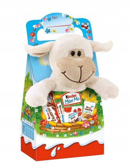 KINDER Zestaw słodyczy z maskotką Baranek 133g - 13402455359 - oficjalne archiwum Allegro