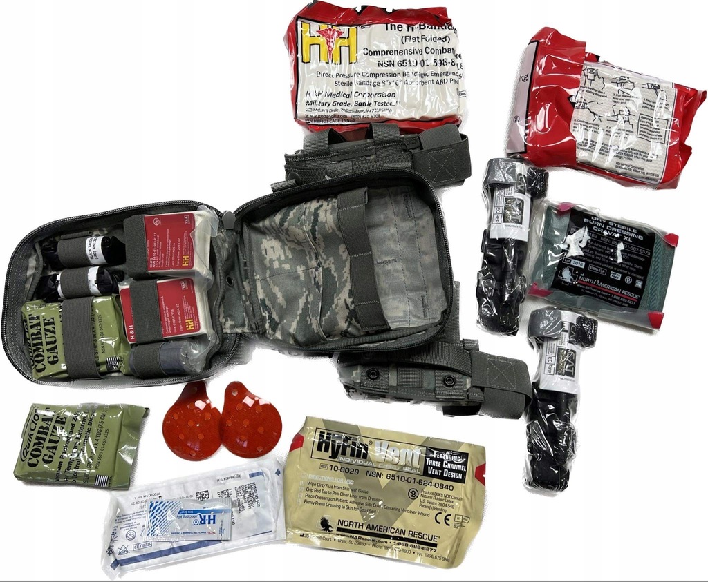 APTECZKA USAF IFAK Z PEŁNYM WYPOSAŻENIEM - 13020059431 - oficjalne ...