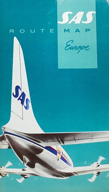 Linie lotnicze SAS - Route Map - mapa trasowa - 7638834557 - oficjalne ...