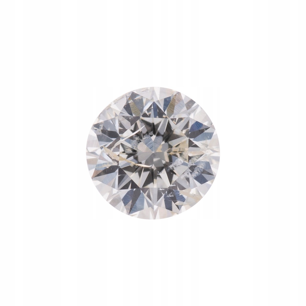DIAMENT NATURALNY BRYLANT 0.29ct P1/J +CERTYFIKAT - 12796019975 ...