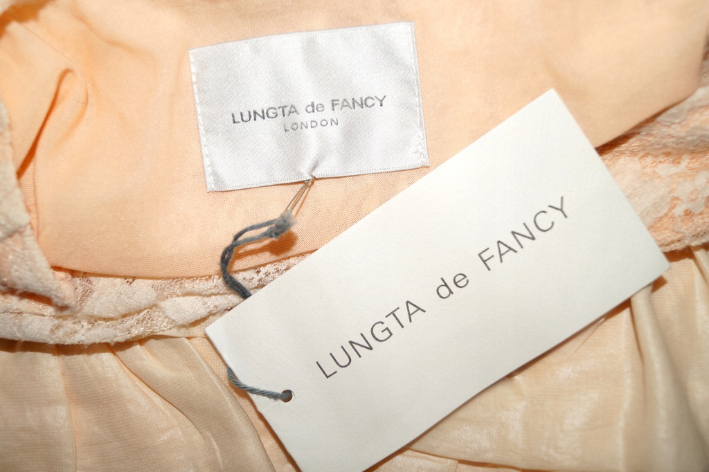 LUNGTA de FANCY 100% jedwab piękna z koronką NOWA - 12176039592 ...