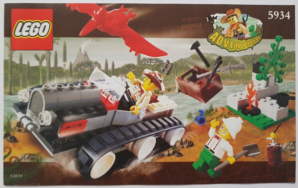 LEGO Adventurers - Instrukcja 5934 Dino Explorer - 11445108351 ...