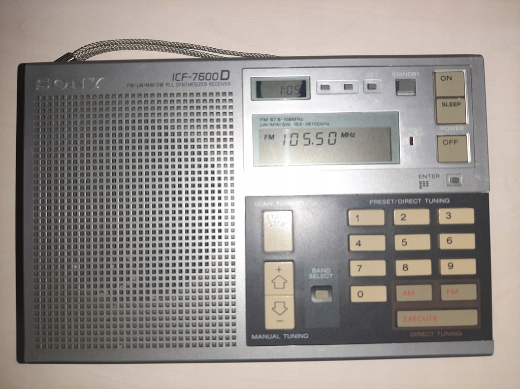 Radio Sony ICF-7600D - 12261376234 - oficjalne archiwum Allegro