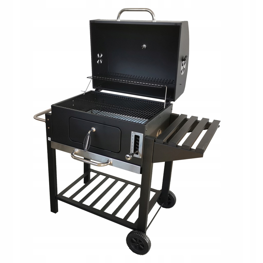 DUŻY GRILL OGRODOWY GRIL WĘGLOWY POKRYWA POPIELNIK - 13685112101 ...