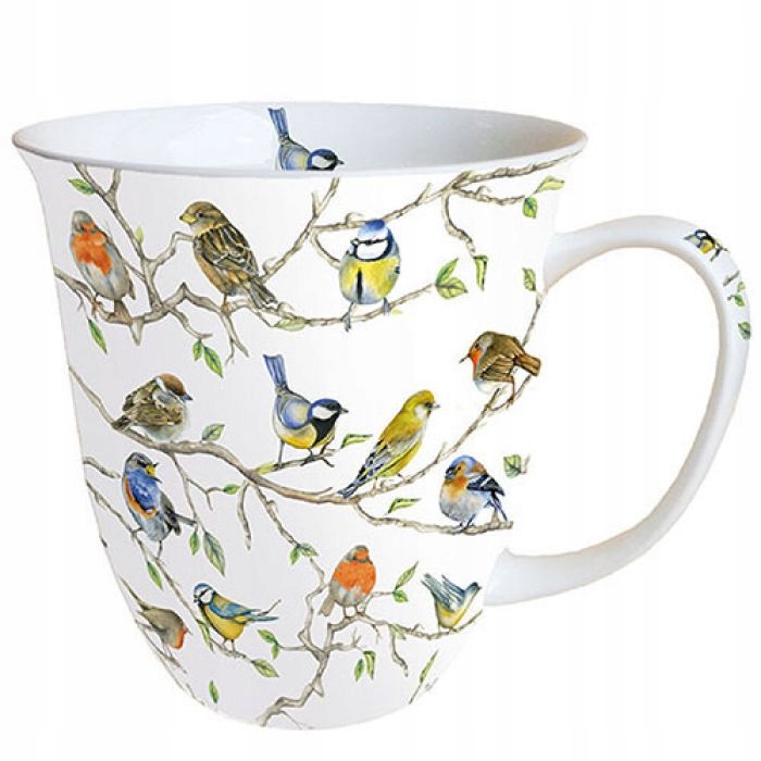 Ambiente, kubek 400ml - BIRDS MEETING, ptaki ogrodowe - 14529287273 ...