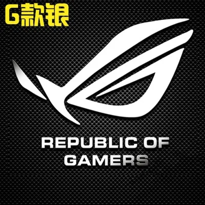 Asus ROG Republic of Gaming Metal Logo Sticker For Laptop Tablet ...