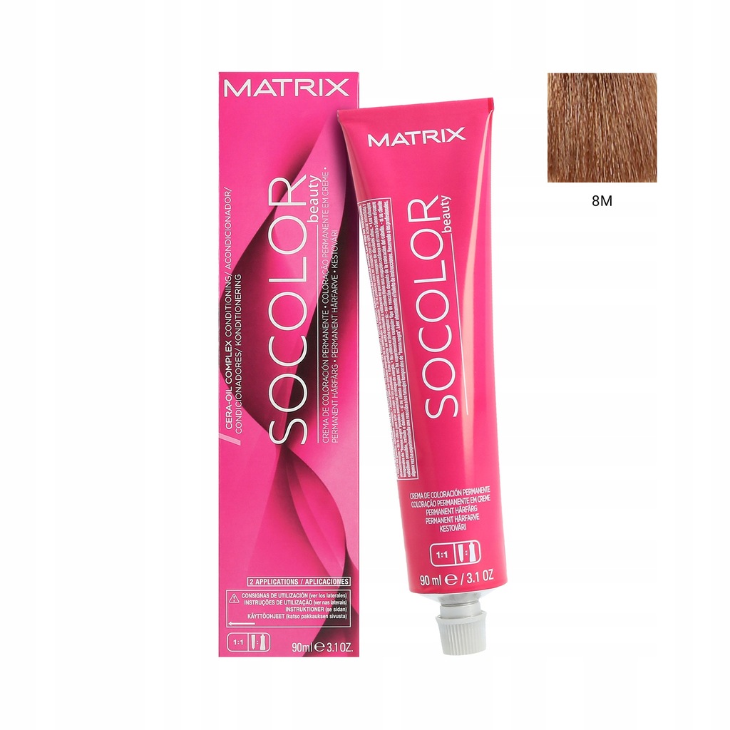 MATRIX SOCOLOR BEAUTY FARBA DO WŁOSÓW 8M 90 ML - 7422720409 - oficjalne ...