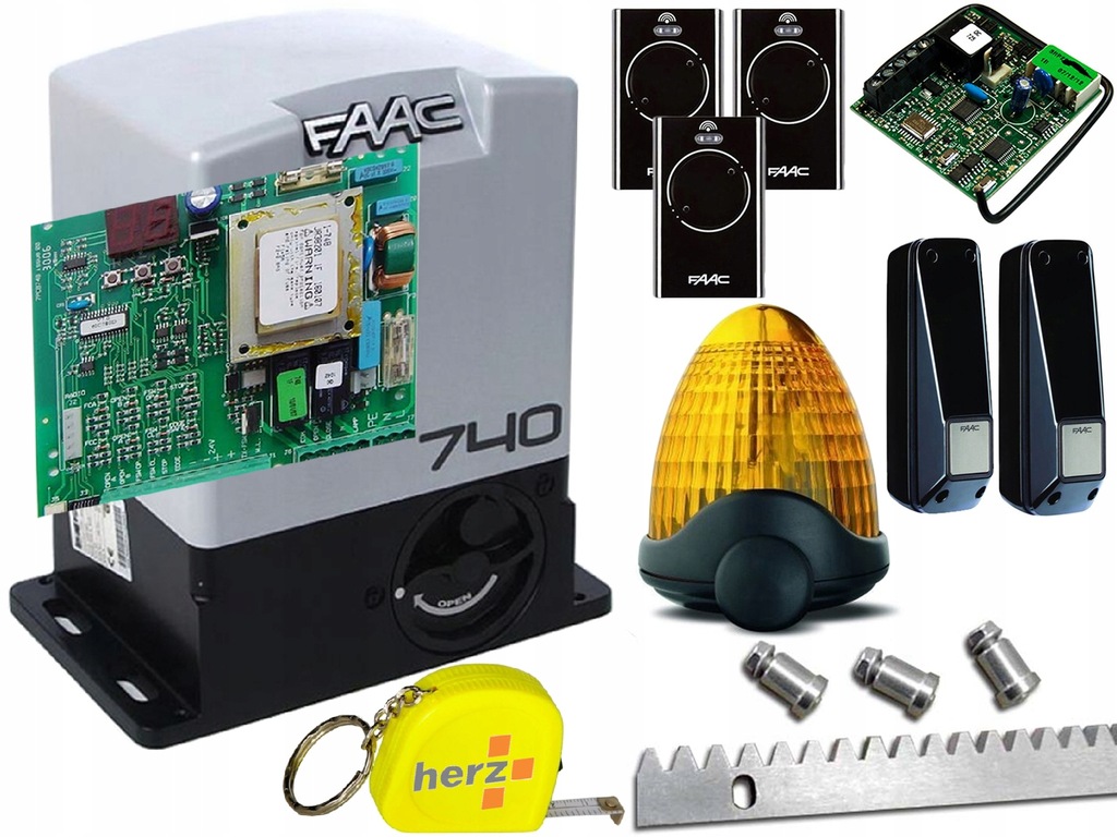 NAPĘD DO BRAM PRZESUWNYCH FAAC 740 ZESTAW ENKODER - 10171552359 - oficjalne archiwum Allegro